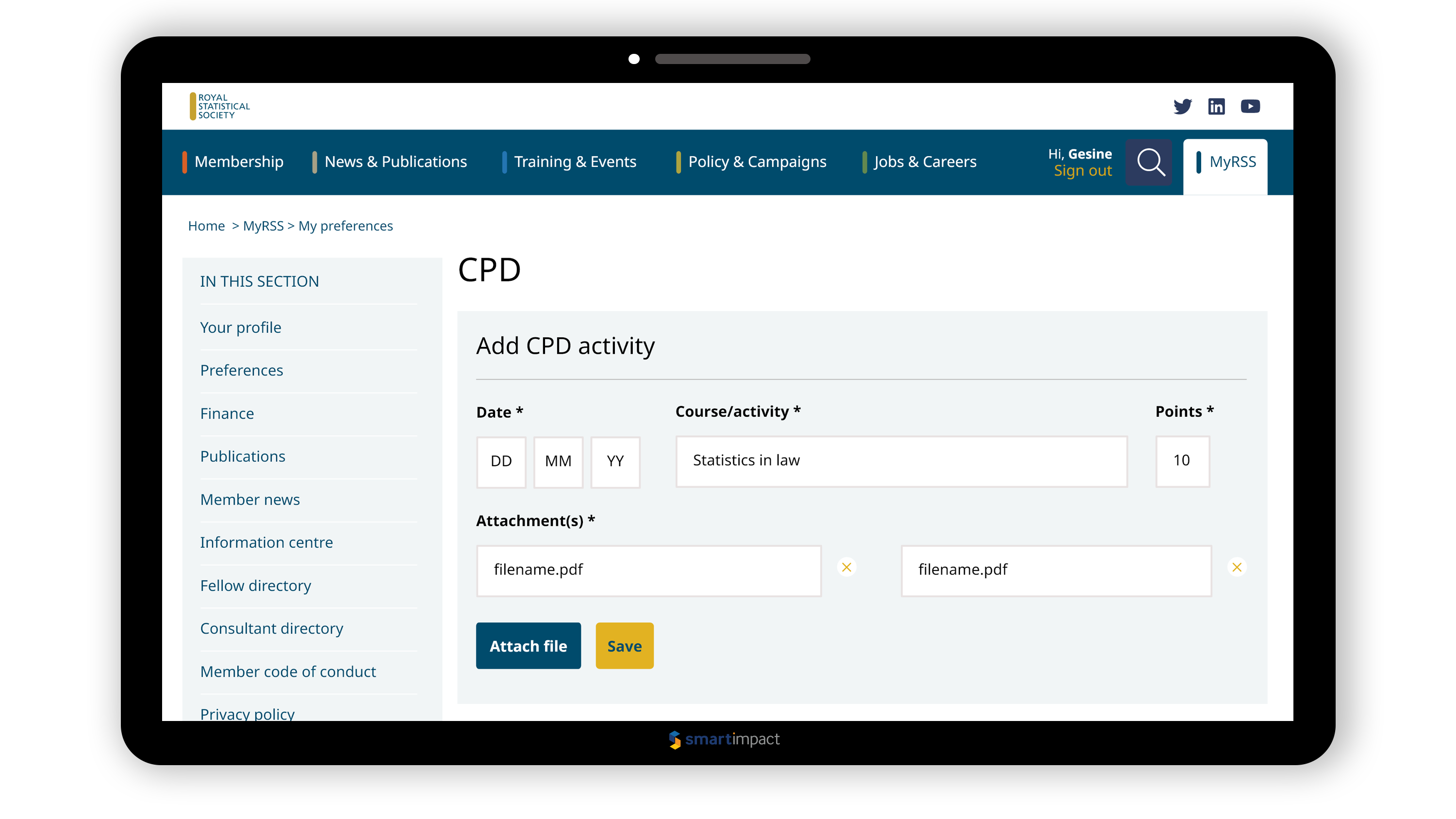 smartcpd - Smart Impact